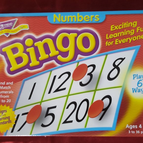 Games | Trend Enterprises Numbers Bingo Game Exciting Way For Everyone ...